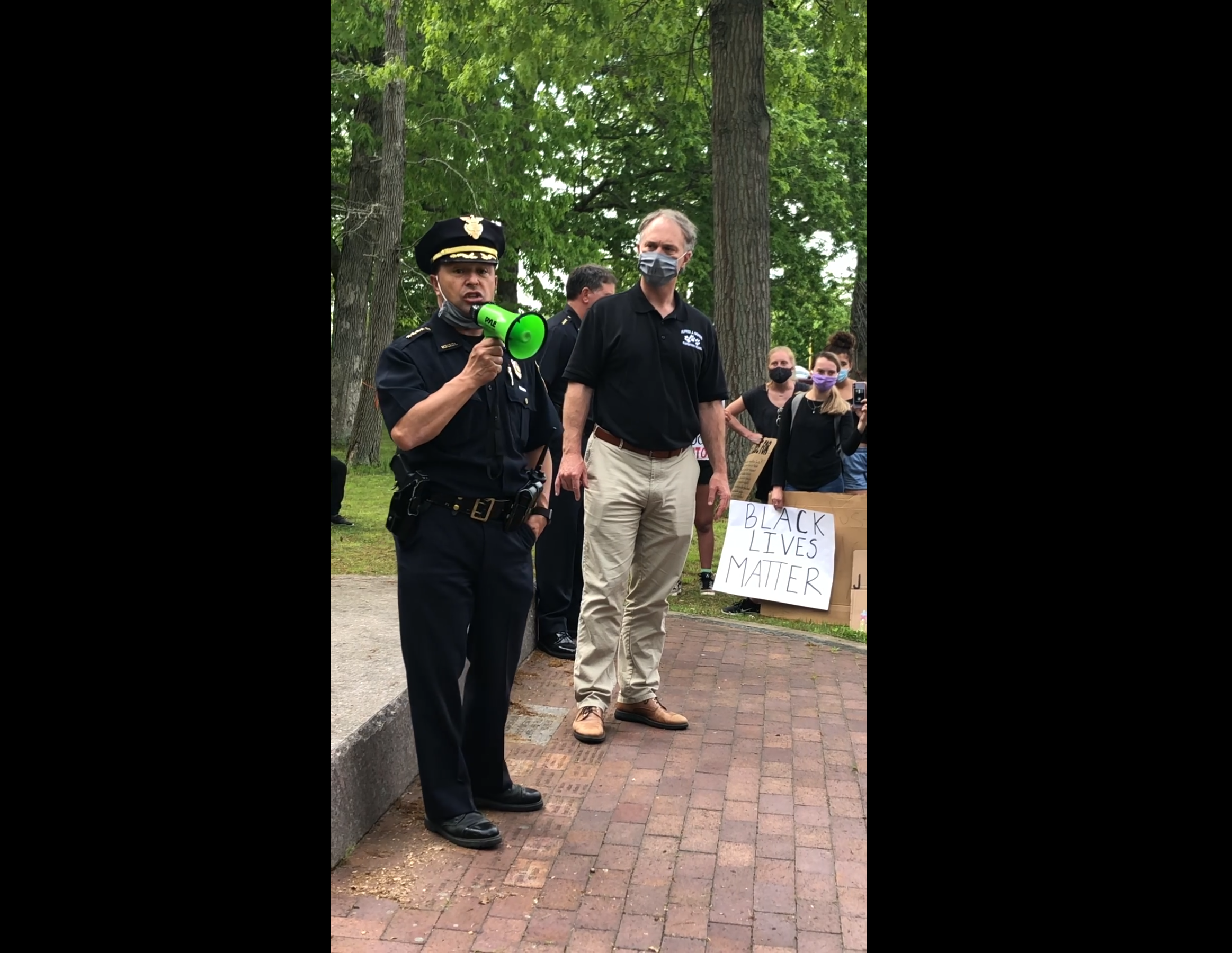 'Stand with us': New Bedford protestors demand solidarity from local police