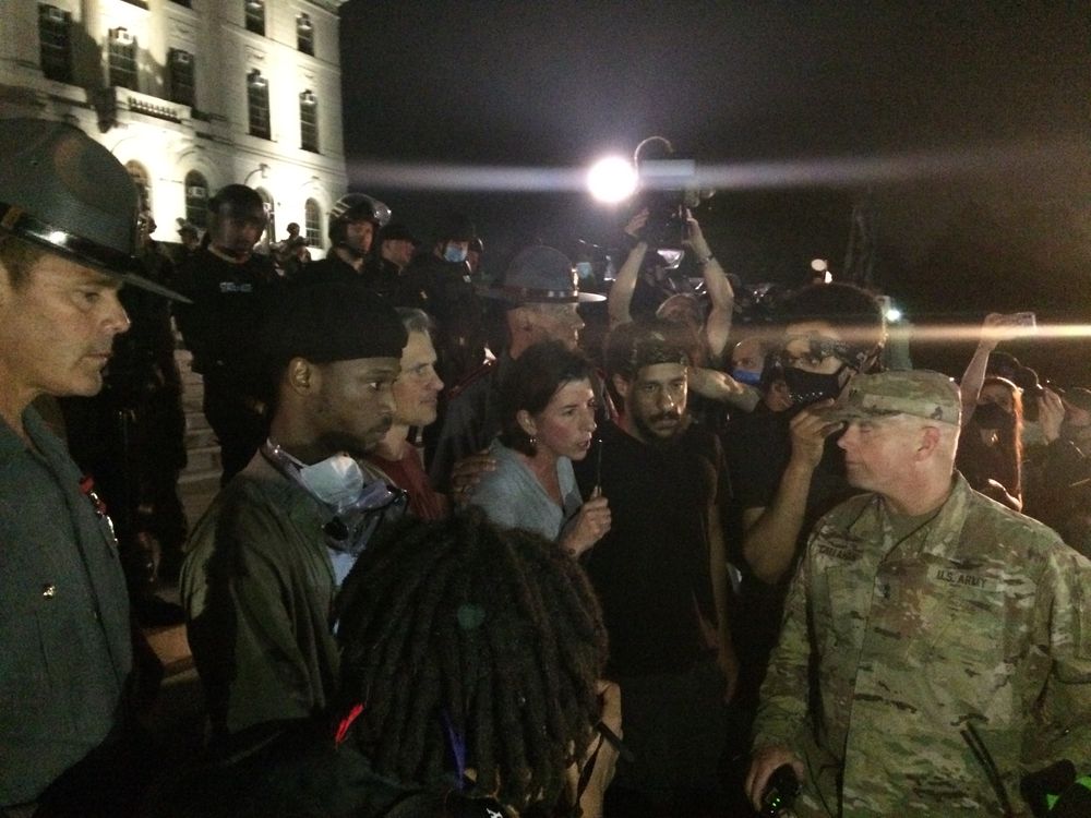 Despite tension, Providence protesters disperse peacefully Friday night