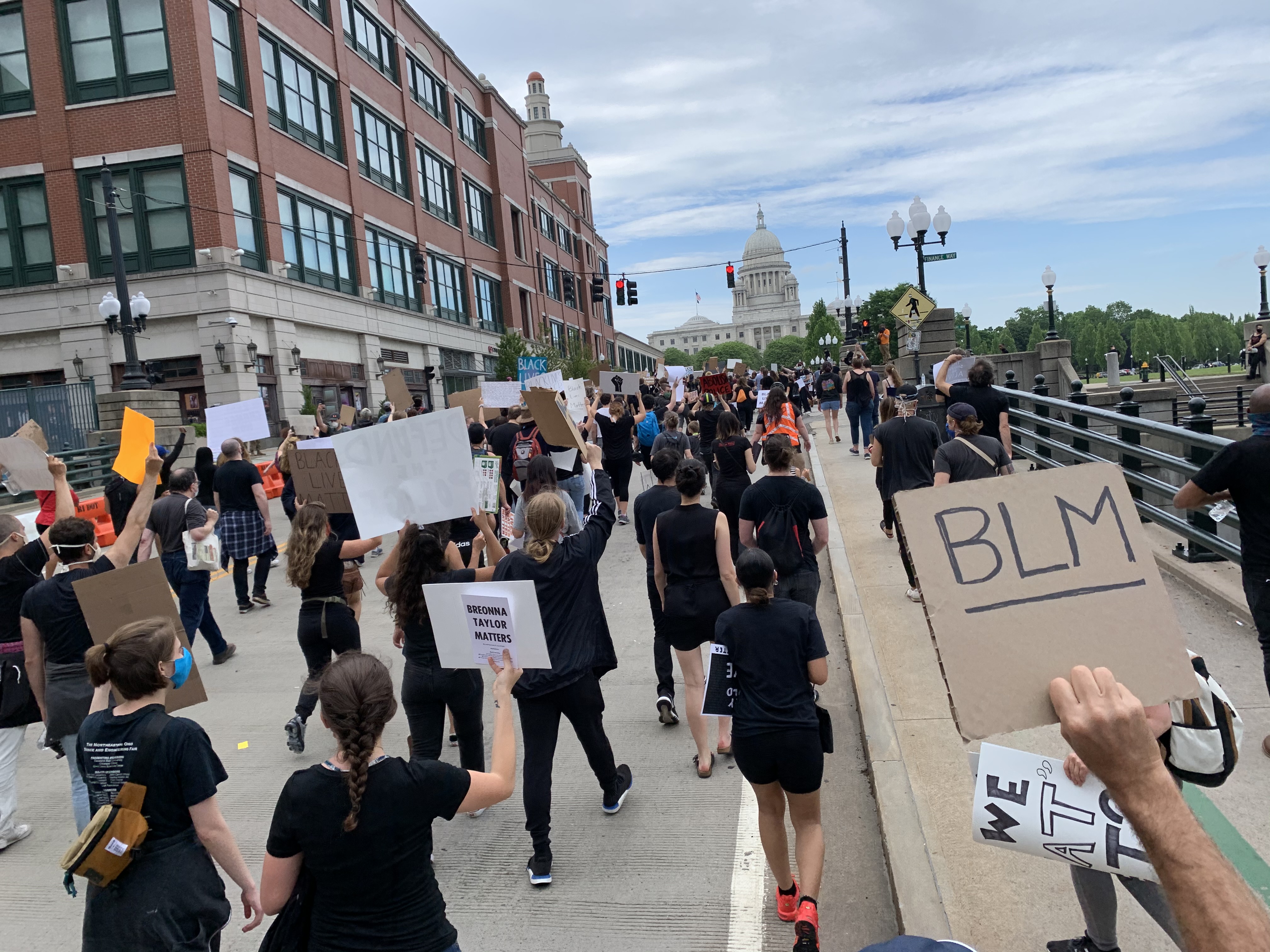 Protesters gather in Providence demanding racial justice, end to police ...